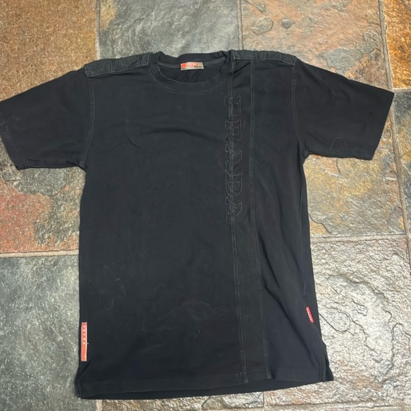 Prada | Shirts | Vintage Mens Black Prada Shirt Made In Italy Prada ...